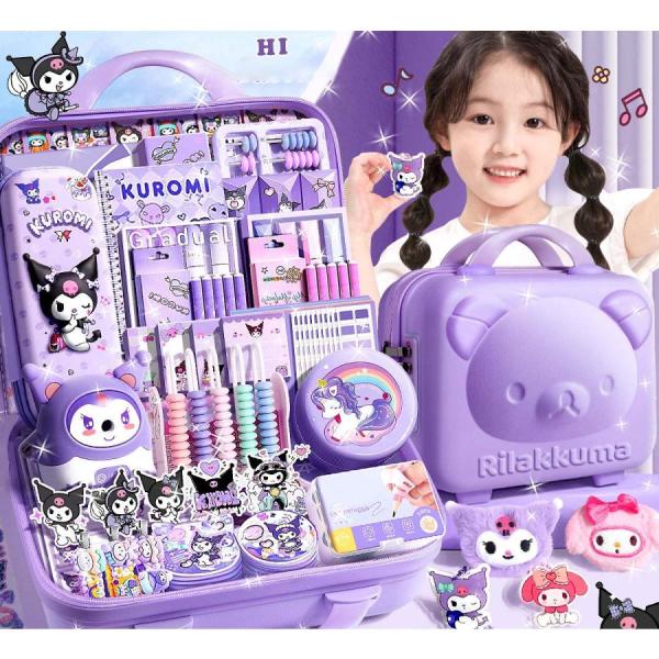 クロミ グッズ 文房具セット ノート セット 2025 新入学 文具セット ギフトボックス ペンケース  ボールペン ルーズリーフ ノート 単語帳 筆立て 修正テープ【注意】セットの一部の製品はランダムなスタイルと色で、画像にすべて挙げられ...