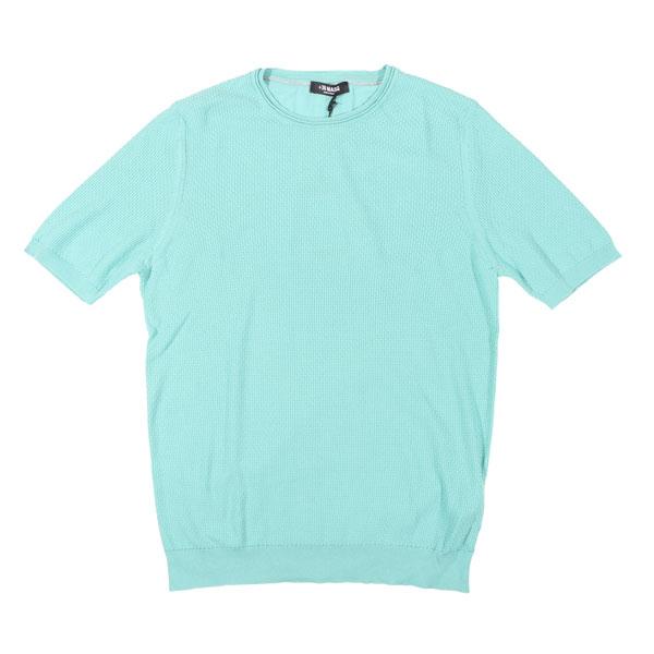 ―その他の詳細について―made in ITALY / 半袖ニット◆サイズ◆表記サイズ：L ※当店基準サイズ L（48）相当【参考実寸】肩幅 41.5cm、身幅 50cm、ウエスト 45cm、着丈 66.5cm、袖丈 27.5cm◆素材◆コ...