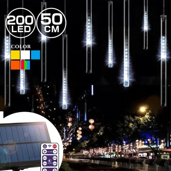 ●高速充電、大型パネル。従来品より高速での充電を可能としています。●連続点灯28時間（最大）の大容量バッテリー。●リモコン操作で面倒を解消。調光・タイマー・点灯パターンの変更も楽々。●流れる光が幻想的な空間を演出●電源の心配なし。ソーラー充...