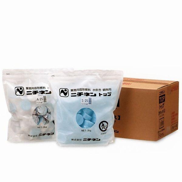 卓上調理用の固形燃料ニチネントップです。日本製４０g/２００個入　　燃焼時間：約２５分
