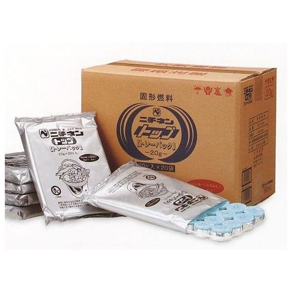 卓上調理用の固形燃料ニチネントップです。日本製２５g/３２０個入　　燃焼時間：約２０分