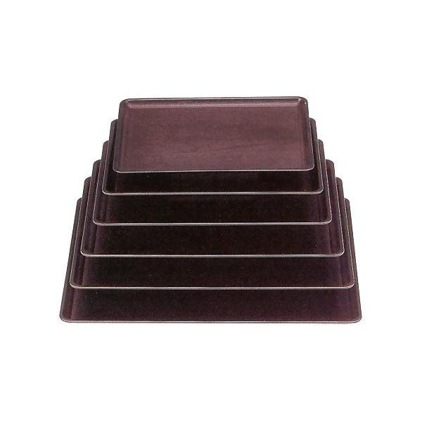 越前塗りの業務用お盆です。表面ＳＬ（ノンスリップ）加工。Ｗ３３．７cm×Ｄ２６．５cm×Ｈ１．６cm