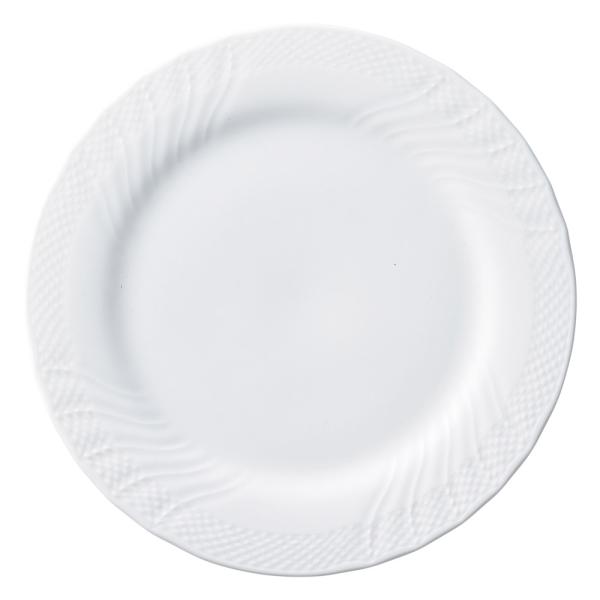 RIVAGE MeatPlate磁器（美濃焼白磁・光洋陶器）直径２３．５cm×高さ１．８cm