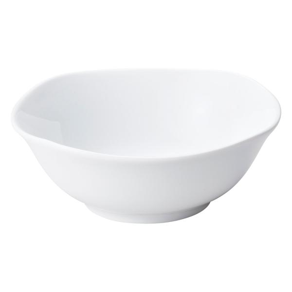 白無地の業務用サラダボール・最良のコストパフォーマンス！磁器（ベトナム製）外径１９．５cm×１９cm×高さ７cm容量 約８７５cc