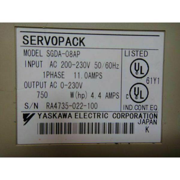 新品   SGDA-08AP サーボドライバー 保証商品説明制品はすべて新品です。初期不良につきまして、交換又は返金が可能です。