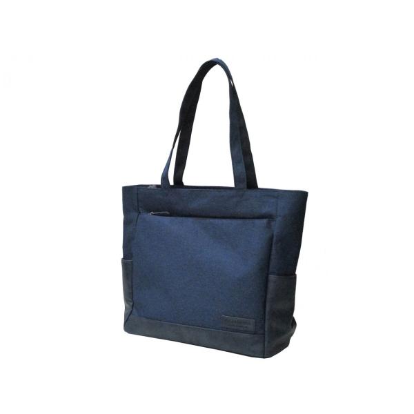 素　材：撥水加工ポリエステル×合皮サイズ：35×35×14cm仕　様：　トートバッグ　天ファスナー　前面：ファスナーポケット×1(内部=アテポケット×2)　横面：ポケット×2　内部：機器類収納ウレタン入りポケット(マジック式)×1・ファスナ...