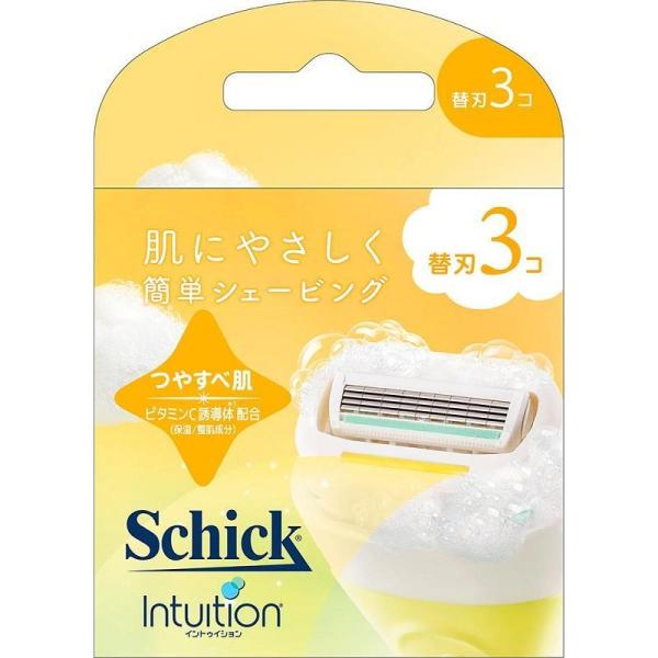 シック イントゥイション つや肌 替刃 3個/カミソリ