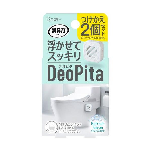 エステー　消臭力 DeoPita トイレ用 付け替え2個/消臭　芳香