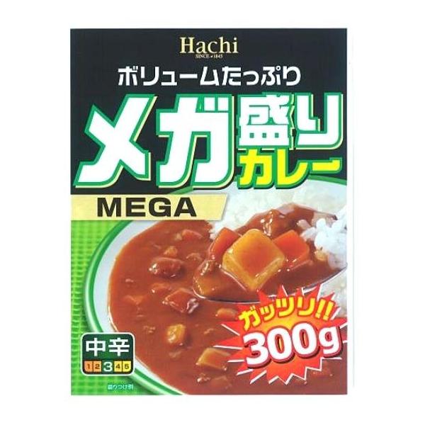 ハチ食品 メガ盛りカレー 中辛 300g/レトルト　カレー