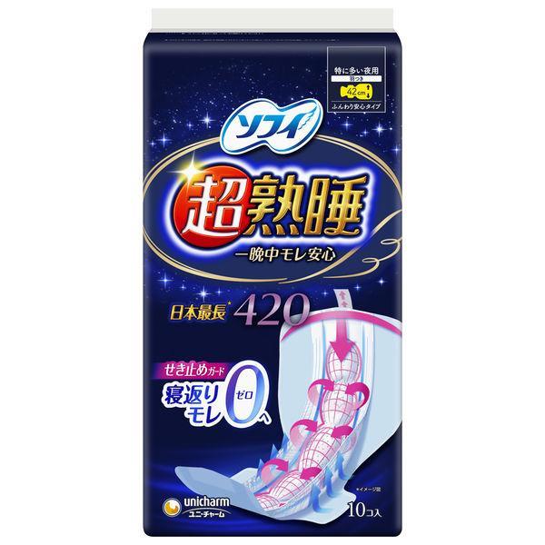 ソフィ 超熟睡ガード４２０ 夜用 羽つき/生理用品 ナプキン