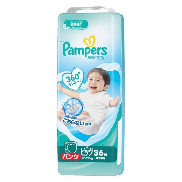 P&amp;G パンパース 超吸収エアリー パンツ ビッグ（12-22kg） 36枚/ベビー　オムツ