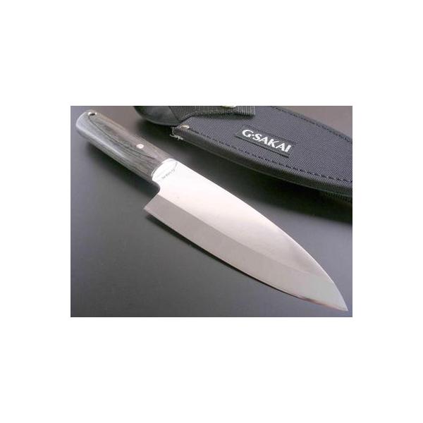 全　長：約２７５ｍｍブレード長：約１６２ｍｍ刃渡り：約１５０ｍｍ刃　巾 ：約５０ｍｍ峰　厚 ：約４．７ｍｍ重　量 ：約２７３ｇ刃　材 ：４４０柄　材 ：パッカーウッド包　装 ：１ケ箱入り備考欄 ：リネンケース付き