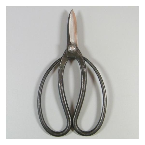 手打ち　盆栽鋏　青紙（青鋼）　No.42A芽摘み、小枝切などが出来る盆栽用の昔からある形の鋏です。全長　：　175mm刃渡り　：　50mm＊長さは手打ちのため、多少誤差が出来てきますことご理解ください。青鋼は「青紙（あおがみ）」とも呼ばれる...