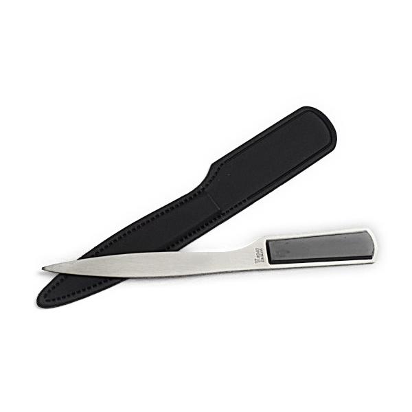 V.ROADオリジナルのペーパーナイフです。職人が1本ずつ刃を研ぎ出しており、よく切れますので御使用の際はケガをしないように注意してください。全長 約177mm 、刃渡り 約85mm重量 約31g材質 刃物用特殊ステンレス鋼、白箱入り　黒合...