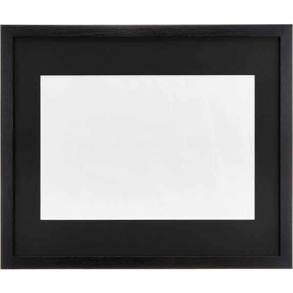 ●木製（黒フィルム貼り仕上げ）●ブラック●厚手Vカット台紙（2.0mm）●前面板：アクリル板●吊りヒモ付●額縁外寸：527×632mm●額縁内寸：473×578mm●台紙外寸：485×590mm●台紙内寸：309×463mm