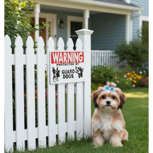 アメリカン雑貨サインの定番、番犬注意番犬にも、かわいいワンちゃんにも◎玄関先に飾って宅急便屋さんへのお知らせにも家や店頭などにぴったりです厚さ約1mmのヘビーオンスなプラスティックを使用。軽量かつ丈夫な造りで、屋外でも気軽に楽々飾れちゃいま...