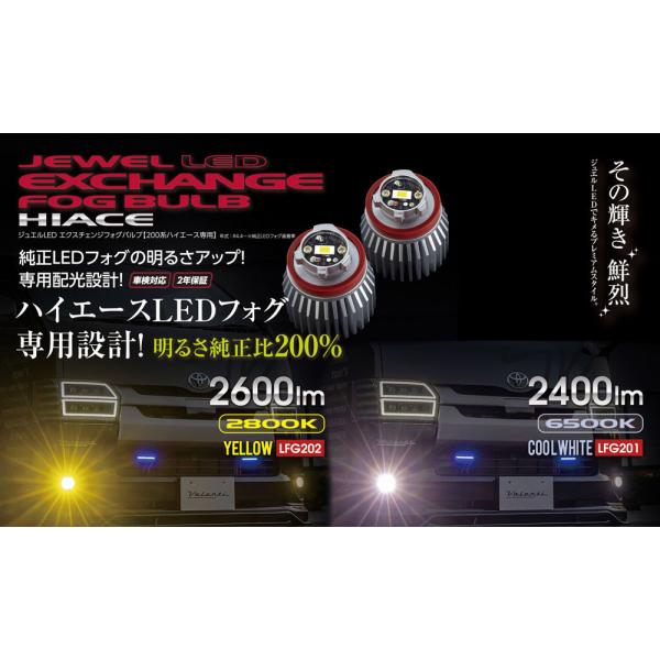 現行車種では純正フォグランプがLED化されており特殊形状のためバルブのみの交換ができません。本製品は特殊形状に対応した専用設計で純正バルブの交換が可能となります。