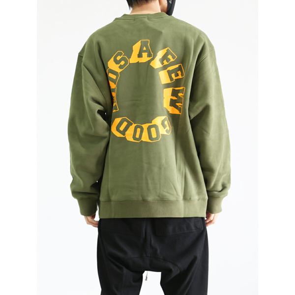 セール商品 20%OFF A FEW GOOD KIDS アフューグッドキッズ CIRCLE LOGO CREW SWEAT / グリーン トップス スウェット トレーナー 長袖 返品交換不可