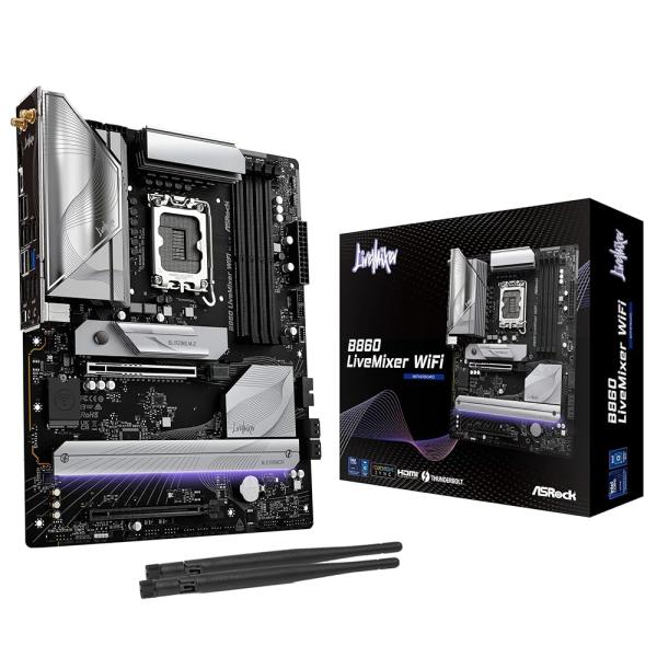 「商品情報」【Socket】LGA1851【チップセット】INTEL　B860【フォームファクター】ATX【メモリ仕様(1)】4 x DDR5 DIMM Slots- 4 x DDR5 DIMM Slots【電源Phase】12+1+1+1...