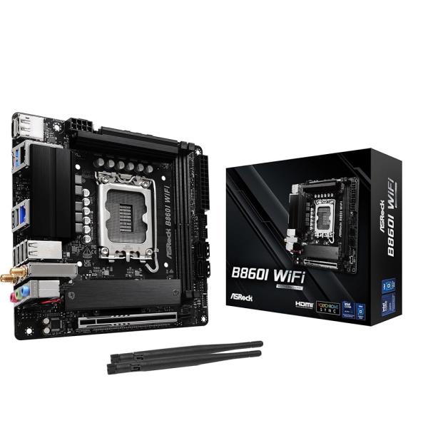 「商品情報」【Socket】LGA1851【チップセット】INTEL　B860I【フォームファクター】Mini ITX【メモリ仕様(1)】2 x DDR5 DIMM Slots- 2 x DDR5 DIMM Slots【電源Phase】8+...