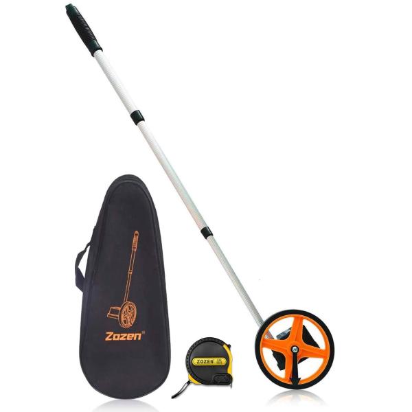 【商品名】　Zozen ウォーキングメジャー 距離測定器 ロードメジャー 6インチ 伸縮する式10cm?9999m 測定 ホイール 測定 ホイール 始点★★ラッピングについて★★当店ではラッピングは承っておりません。ご了承くださいませ。★★...