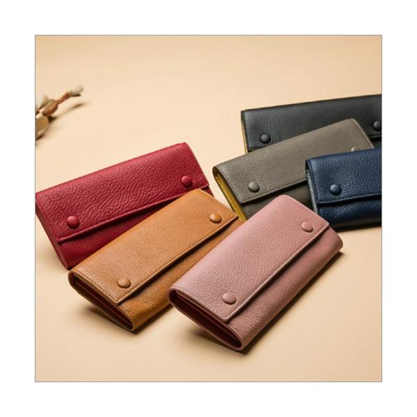 商品名；長財布【PUPPY Long Wallet】カード入れ 名刺入れ  ポイントカード 小銭入れあり レディース かわいい原産国；中国OEM素材 ；牛革カラー；NAVY / PINK / CAMEL / RED / GRAY / BLA...