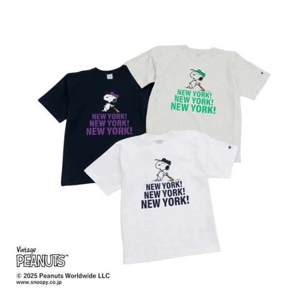 チャンピオン×スヌーピー コラボｔシャツ■サイズM　胸囲88-96L　胸囲96-104XL　胸囲104-112■品質綿100％9.4オンス天竺( コットン100% )REVERSE WEAVE&amp;#174;(リバースウィーブ&amp;...