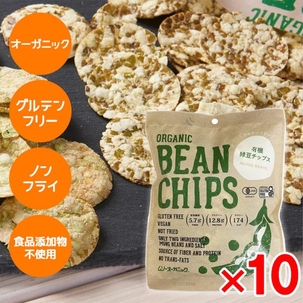 ＼味付けは塩だけ！食物繊維豊富なオーガニックチップス／有機緑豆を贅沢に100％使用したオーガニックチップス。素材の味を楽しんでいただきたいから味付けは塩だけ。塩は伯方の塩を使用したシンプルながらクセになる逸品です。・そのまま、おやつやおつま...