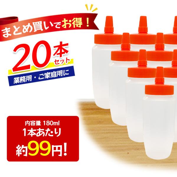 使い勝手抜群の180mlサイズ・詰め替え容器です。「はちみつ容器」という名前ですが、その利便性から用途は無限大。高品質な安心の日本製なので、耐久性も清潔感もバッチリです。★ここがポイント！★液漏れしにくいネジ式キャップフタがしっかり閉まるネ...