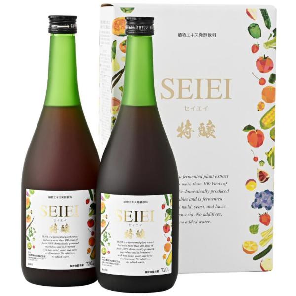 およそ半年熟成したセイエイの特醸タイプです。通常の大和酵素セイエイよりテロメラーゼやSOD・カタラーゼも高力価！新鮮な野菜・果実・根菜・海藻などの100数種類に更に樹液を加えて原料としています。糖質(麦芽糖、ブドウ糖)を加え酵母、有用バクテ...