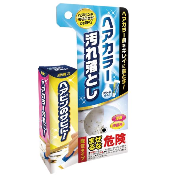 ●浴室や洗面台の陶器、プラスチック部分に付着したヘアカラーリング剤、ヘアマニキュア、ブリーチの汚れ・跡・シミをキレイに落とします。※リニューアルに伴い、予告なく、パッケージが変更となる場合がございます。予め、ご了承くださいませ。【内容量】 ...