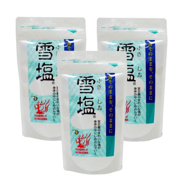 沖縄・宮古島美味しいお塩、雪塩。雪塩は海の成分を残すことにこだわって作ったお塩です。雪塩は珊瑚石灰岩をゆっくりと時間をかけて浸透した地下海水を原料として、独自の製法で仕上げたお塩です。にがりをすべて含んでいるのでミネラル分が多いことが特徴。...