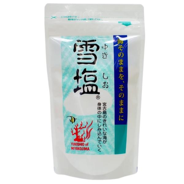 沖縄・宮古島美味しいお塩、雪塩。雪塩は海の成分を残すことにこだわって作ったお塩です。雪塩は珊瑚石灰岩をゆっくりと時間をかけて浸透した地下海水を原料として、独自の製法で仕上げたお塩です。にがりをすべて含んでいるのでミネラル分が多いことが特徴。...