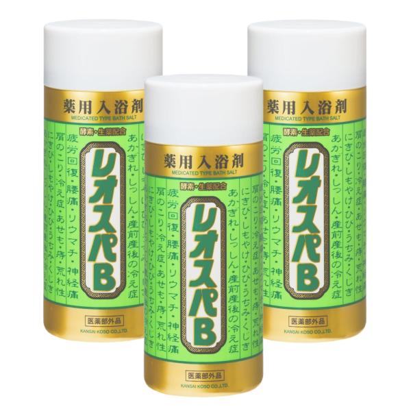 日本初！薬用酵素入浴剤。レオスパBは発売から45年以上愛され続けています。活きたままの酵素を配合。創業当初から酵素を研究し続け、たどり着いた独自ブレンドのトリプル有効成分が短時間で体を芯から温め、腰痛・肩こり・冷え症を改善！お湯あたりも滑ら...
