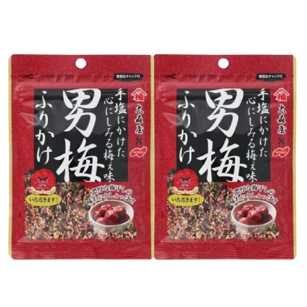 男梅ふりかけ35gガツンとしたしょっぱい濃厚な梅干しの味わい５種類の梅具材を使用し、梅の酸味と塩味と味付のりの旨みがマッチしたふりかけです。味付きざみのりをたっぷり使用大森屋独自の調味液で味付した味付のりがたっぷり入っております。ー商品情報...