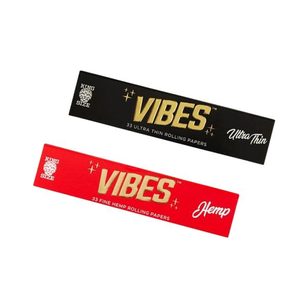 VIBES ローリングペーパー キングサイズ海外のディスペンサリーなど、ペーパー(巻紙)類ではすっかり定番の『VIBES（バイブス）』を取り扱い開始！Cookies の創始者でもありインフルエンサーでラッパーの起業家 Berner が立ち上...