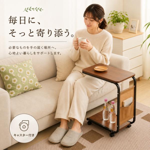 商品詳細:カラー:/画像通りサイズ:/F■商品説明好きな時に、好きな場所で。マルチに使えるテーブル。移動が簡単な360°回転隠しキャスター付き。座ったままでもスムーズに移動ができます。お部屋の雰囲気によって選べる天板は水や汚れに強いメラミン...