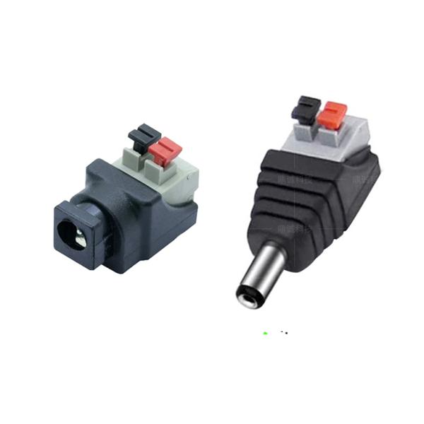 ●簡単接続、DIYに最適。●剥き出しの導線を金属端子に差し込んでDCプラグへ変換できます。【仕様】品名：差込型DCプラグ・ジャック　変換アダプタ(kaple-dc)長さ(約)：オス型39mm、メス型35mm材質：メタル、PVC樹脂定格電流：...