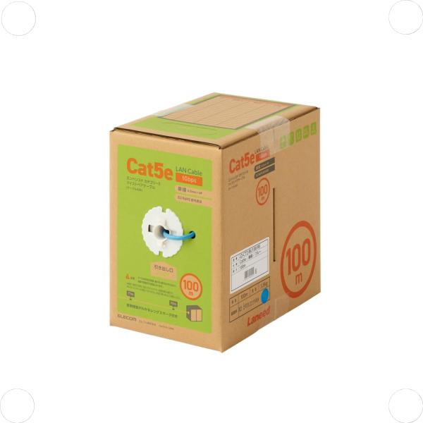 【商品概要】100BASE-TXや1000BASE-Tの環境で転送ロスが少なく安定したデータ転送が可能な、Cat5e対応LANケーブルの自作用長尺タイプです。EUの「RoHS指令(電気・電子機器に対する特定有害物質の使用制限)」に準拠(10...