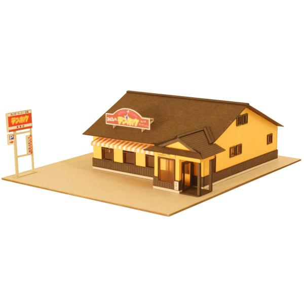 【商品概要】長野県民のソウルフード、信州発祥のラーメンチェーン店「みんなのテンホウ (諏訪 城南店)」を立体化!店舗正面はもちろん、建屋裏口や細かな建物の模様をペーパーならではの手法で表現。「看板」や「てんつるくんファミリー」はインスト内に...