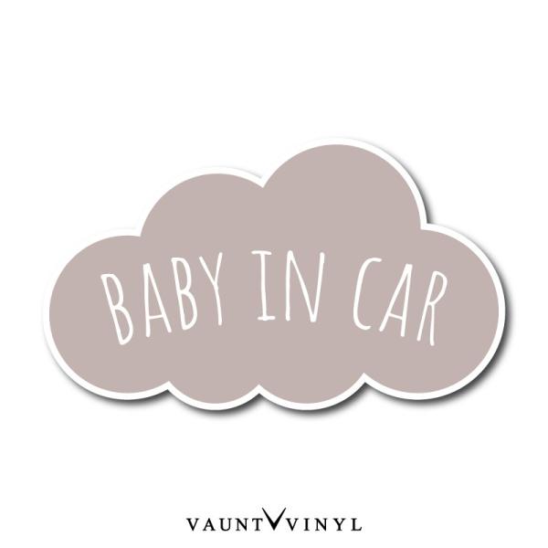 車 BABY IN CAR 磁石 マグネットステッカー モノトーン 韓国 韓国風 子供が乗っています ベイビー ベビー キッズ kids チャイルド インカー on board オンボード 赤ちゃん 煽り 煽り運転対策 かわいい