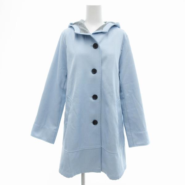 ミスティコ mistico フーデッドコート ジャケット ロング丈 フード 38 ライトブルー /JS レディース【表記サイズ】38【実寸サイズ】肩幅：約38cm　身幅：約52cm　袖丈：約60cm　着丈：約78cm　　【素材】表地 ポリエ...
