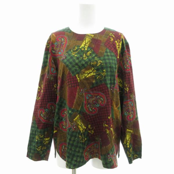 ミラショーン mila schon ドゥエミーラ duemila ブラウス カットソー 長袖 プルオーバー 総柄 40 マルチカラー /GV レディース【ブランド】ミラショーン mila schon【表記サイズ】40【実寸サイズ】肩幅：約4...