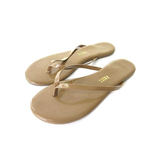 ティキーズ KEES トングサンダル シューズ 23cm レディース【表記サイズ】23cm 【実寸サイズ】ヒールの高さ：24cm　最大幅：9cm　　【素材】USA6　【色】ベージュ　　※色に関してはこの商品の出品者の主観で判断しておりますの...