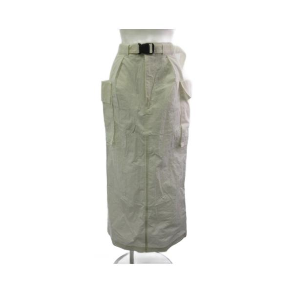フィーニー PHEENY Cotton nylon dump military skirt PS23-SK01 スカート ロング コットン ナイロン ホワイト 白 1 【表記サイズ】1 S相当【実寸サイズ】ウエスト：61cm　ヒップ：80c...