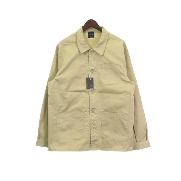 未使用品 センティネルディサイド SENTINEL DECIDE タグ付き ジャケット ブルゾン カバーオール ベージュ 48 約L ■GH メンズ【表記サイズ】48【実寸サイズ】肩幅：48cm　身幅：56cm　着丈：73cm　袖丈：62c...