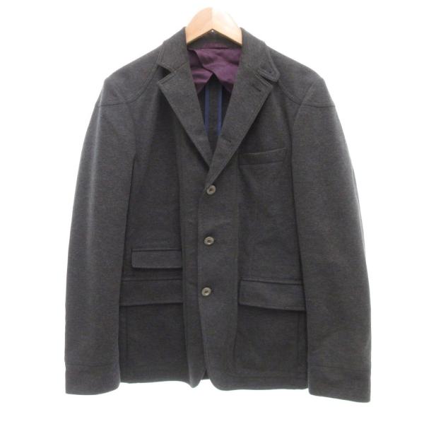 ヒューゴボス HUGO BOSS ストレッチ テーラードジャケット チョアジャケット 半裏 IT46 チャコールグレー系 /UO メンズ【ブランド】ヒューゴボス HUGO BOSS【表記サイズ】IT46【実寸サイズ】肩幅：45cm　身幅：6...