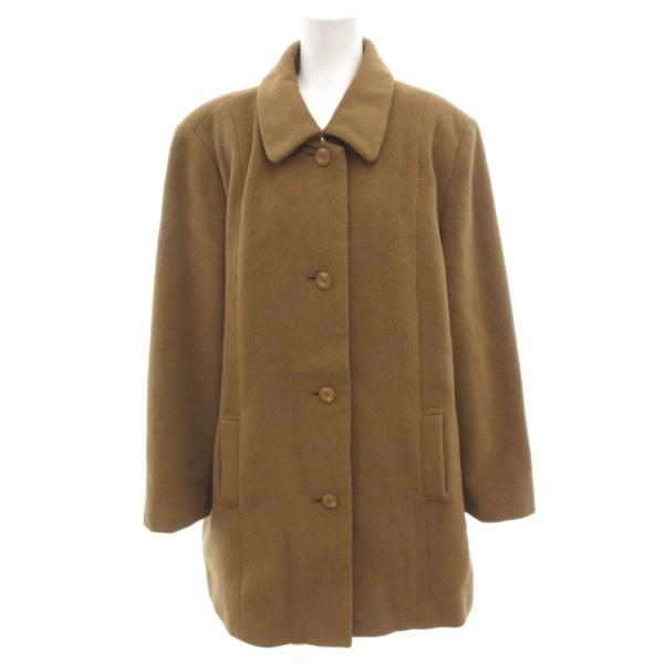 Avelina REGARD ステンカラーコート アンゴラ ひざ丈 19ABR ブラウン /FF レディース【表記サイズ】19ABR【実寸サイズ】肩幅：43cm　身幅：57cm　袖丈：57cm　着丈：80cm　　【素材】表地 アンゴラ 毛　...