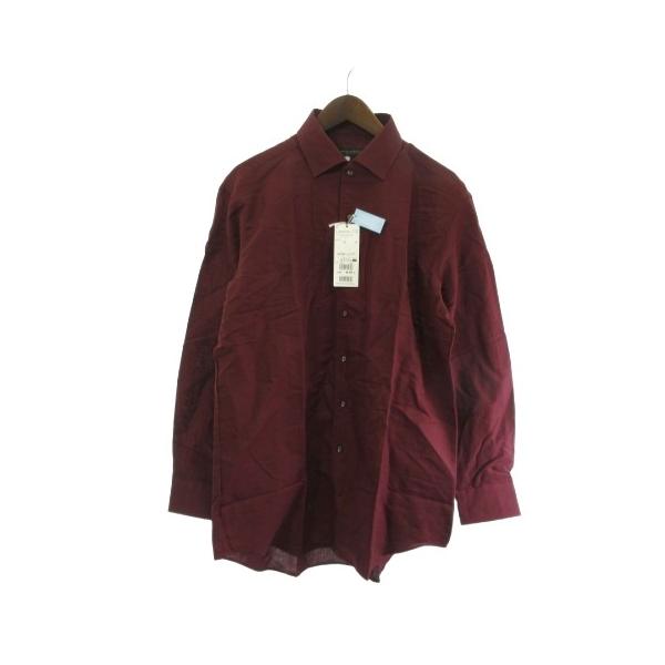 未使用品 ダーバン DURBAN STUDIO by D'URBAN タグ付き シャツ 長袖 リネン コットン ボルドー LL メンズ【ブランド】ダーバン DURBAN【表記サイズ】LL【実寸サイズ】肩幅：48cm　身幅：57cm　着丈：8...
