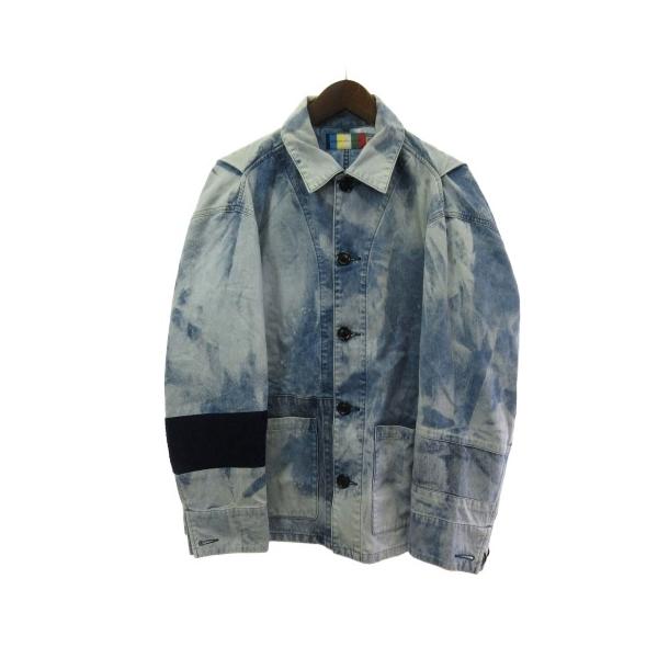 ヴォー VOO ケミカルウォッシュ デニムジャケット ブルー 02 ■GY28 メンズ【ブランド】ヴォー VOO【表記サイズ】02 M相当【実寸サイズ】肩幅：47cm　身幅：53cm　着丈：66cm　袖丈：55cm　　【素材】コットン100...